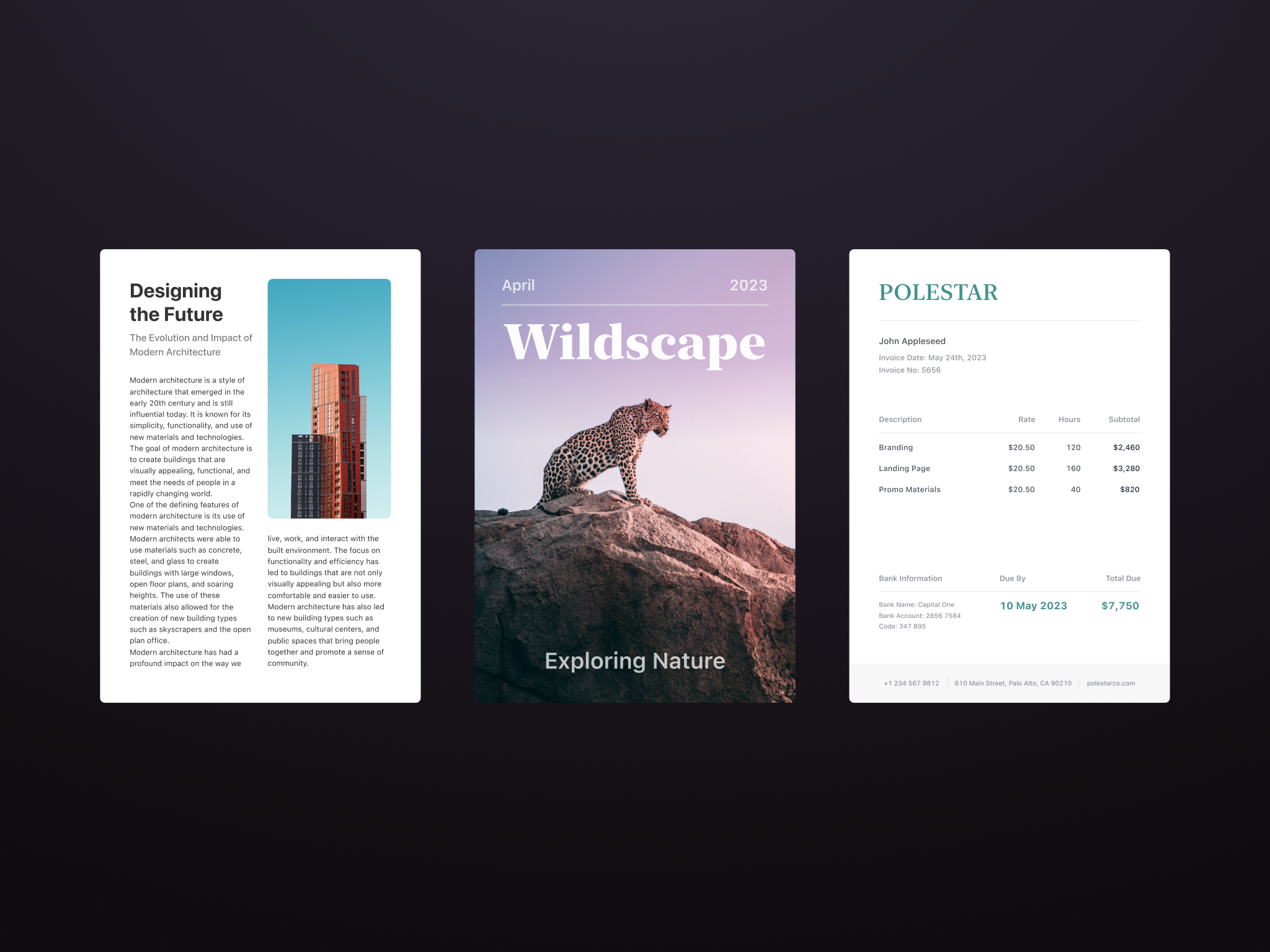 Demo Documents by Oleg Kovalenko on Dribbble