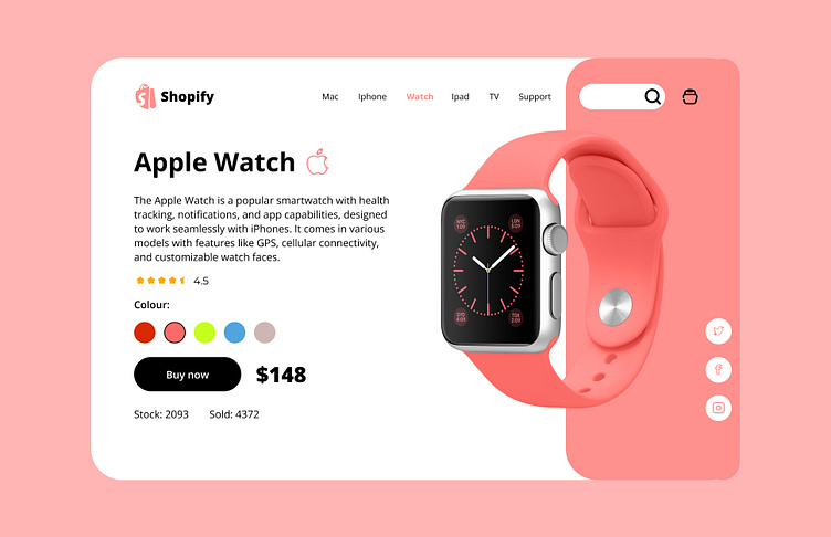 Apple Watch - Website Design - Landing Page Design - Web Design by M ...