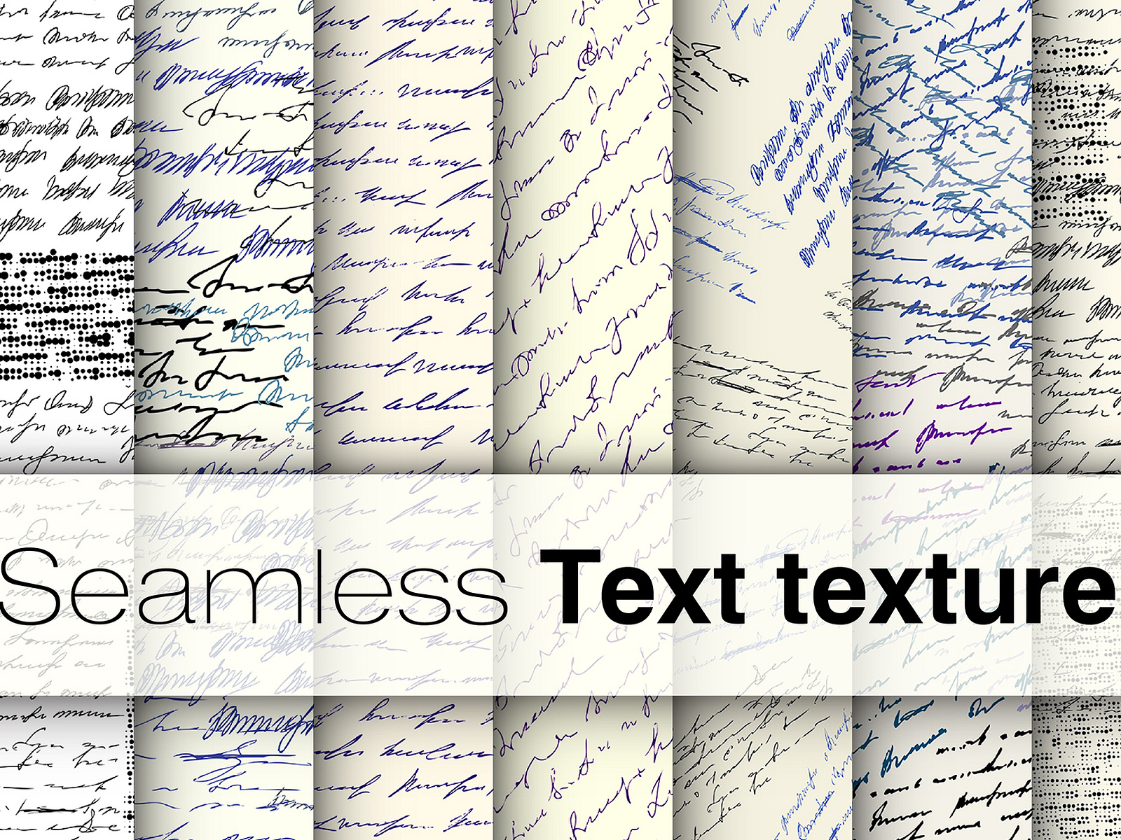 Seamless text textures vector patterns by tkdesign on Dribbble