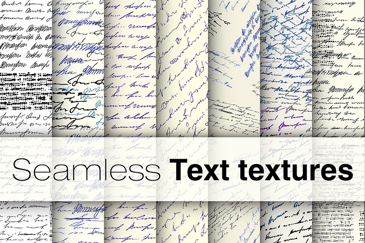 Seamless text textures vector patterns by tkdesign on Dribbble