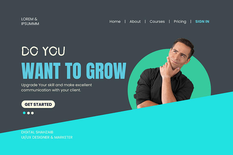 Business Grow Idea UI/UX Web Design by Shahzaib Ali on Dribbble