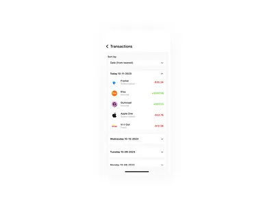 Transactions UI designs, themes, templates and downloadable graphic ...