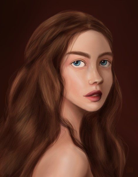 Digital Portrait Made In Procreate By Várdai Erzsébet On Dribbble