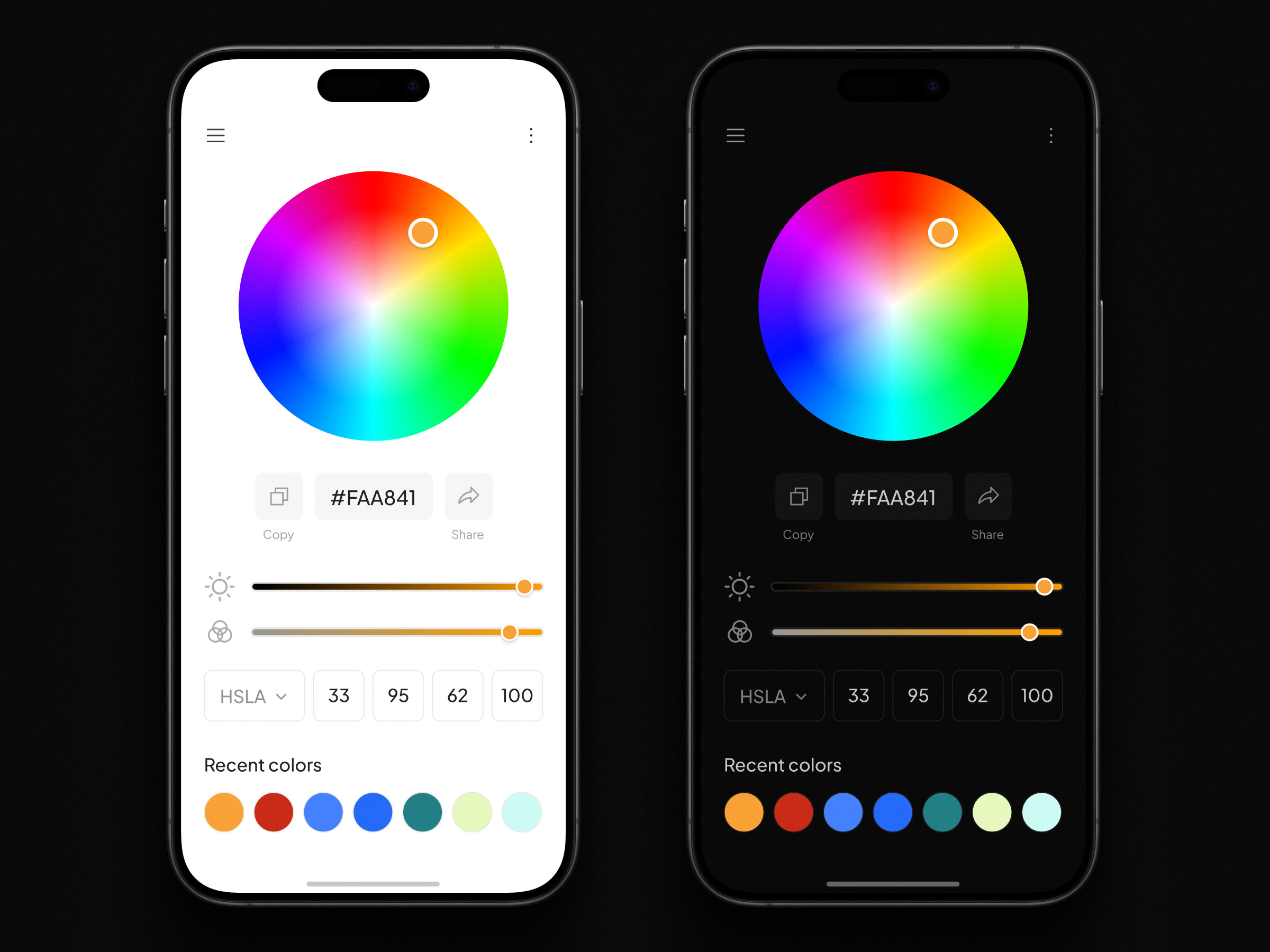 Daily UI #70 - Color wheel UI screen by Veronica K on Dribbble