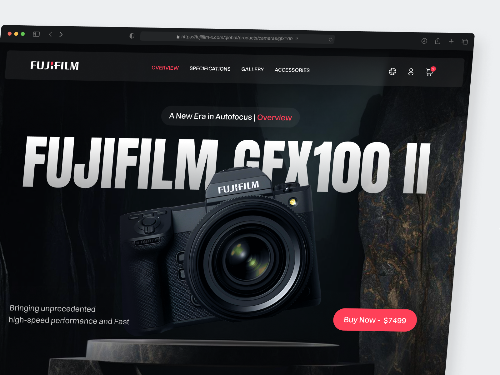[ANIMATION] Fujifilm - Camera Product Page Concept by Zaim Maulana for ...