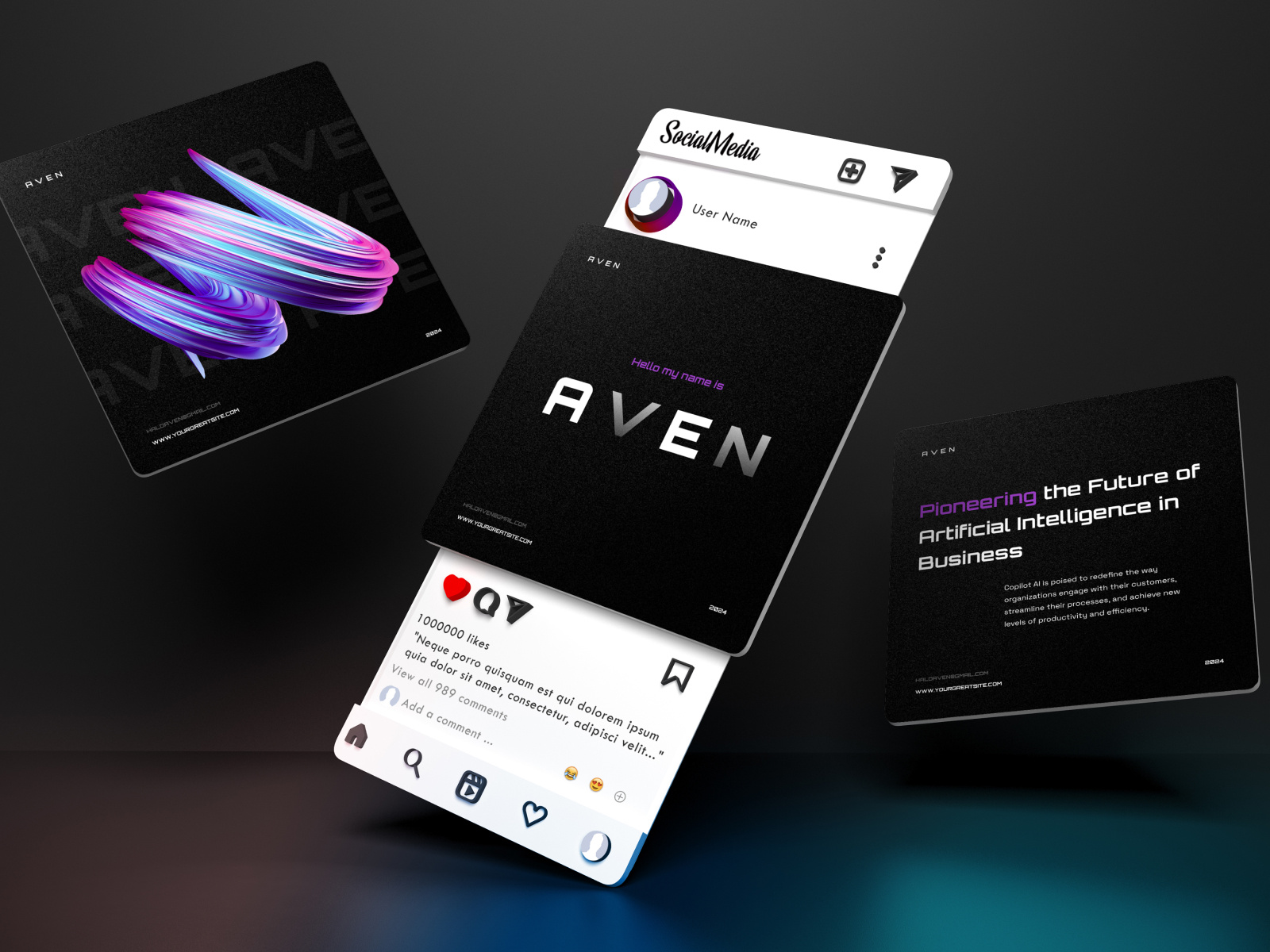 Artificial Intelligence Social Media by Slides Colony on Dribbble