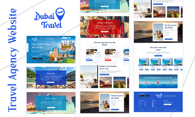 Dubai travel agency website by Md Sofiqul Islam on Dribbble
