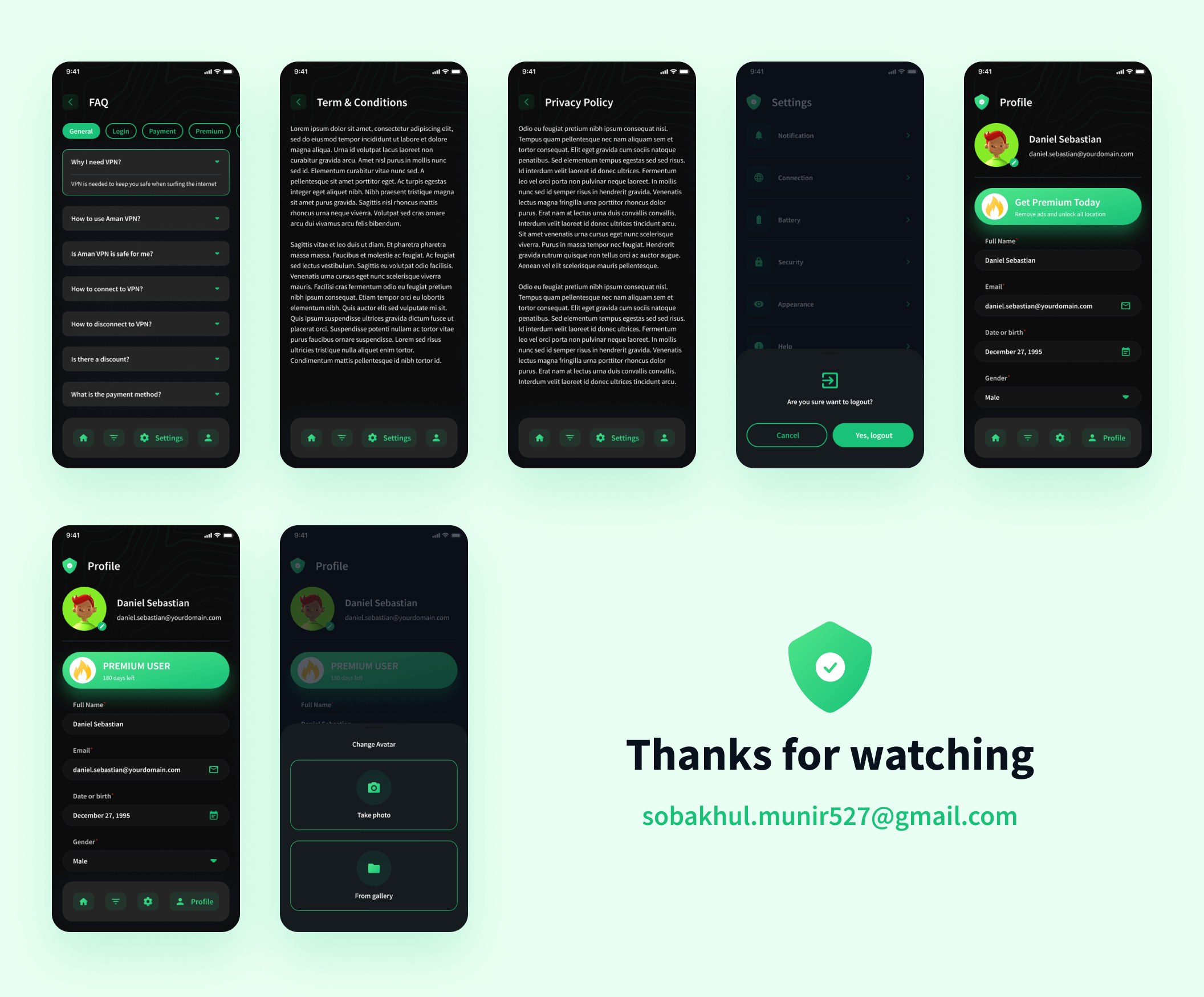 Aman - VPN App UI Kit by Sobakhul Munir Siroj on Dribbble