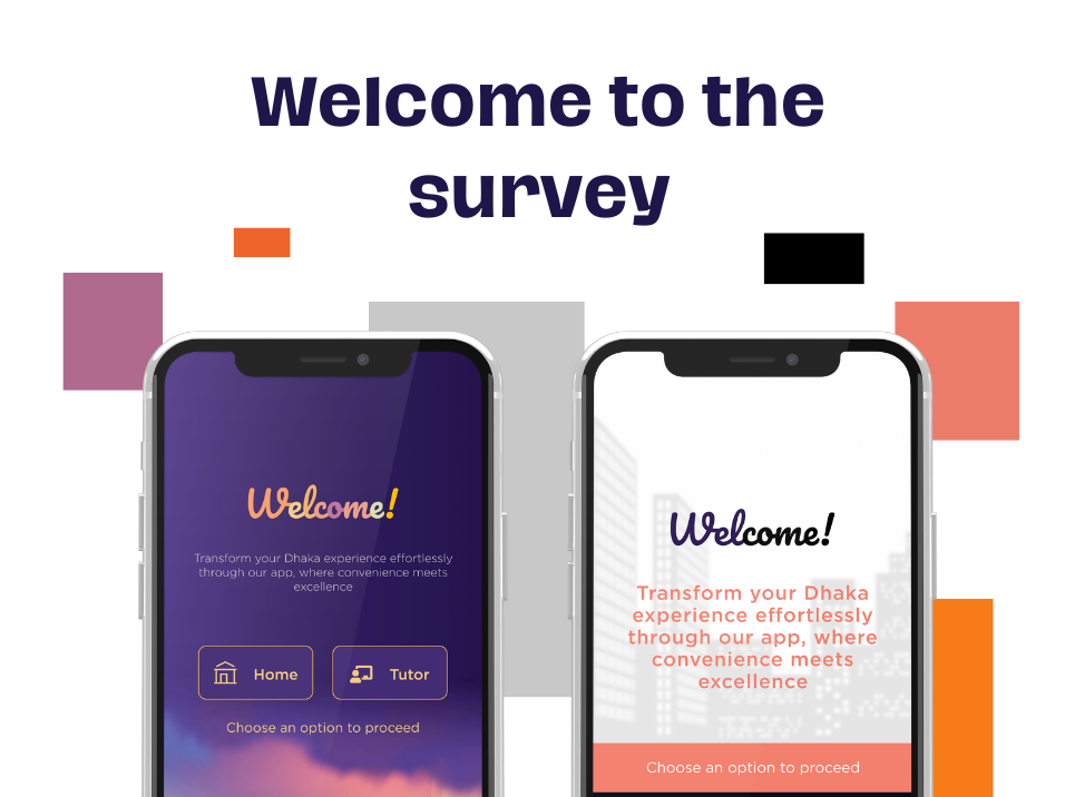 Welcome Page of Survey-Mobile by Bushra Tabassum Oyshi on Dribbble