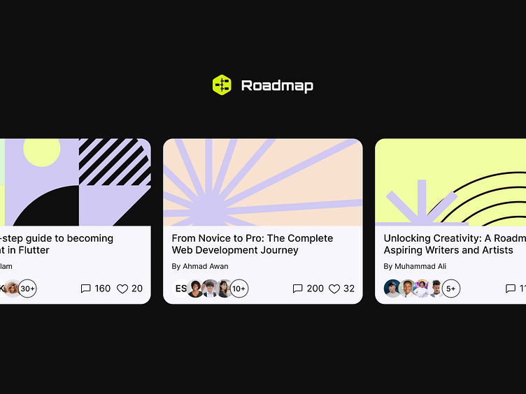 Roadmap - Learning platform by Asia Khanum ★ on Dribbble