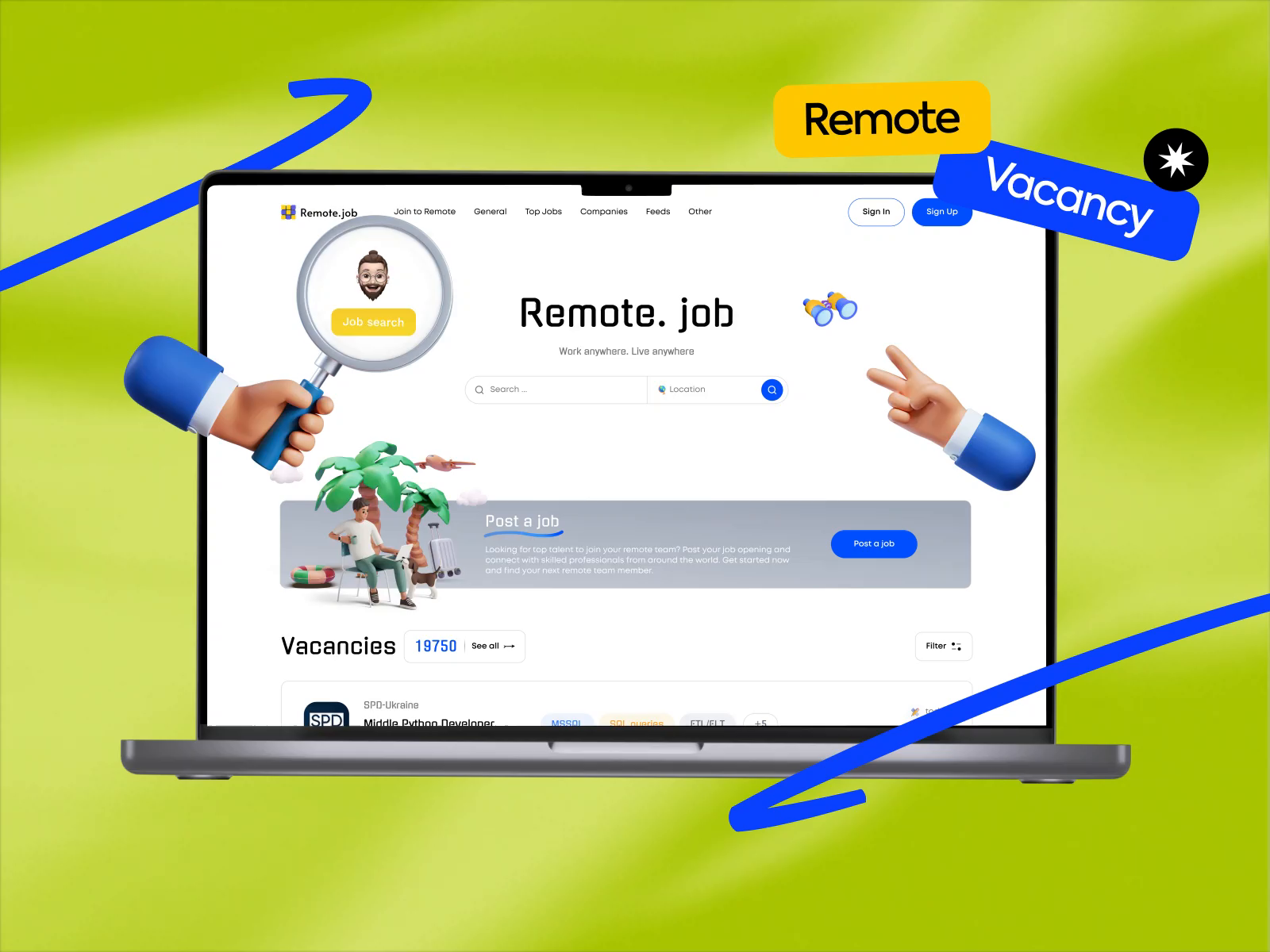 Remote.job website animation by Gapsy Studio on Dribbble