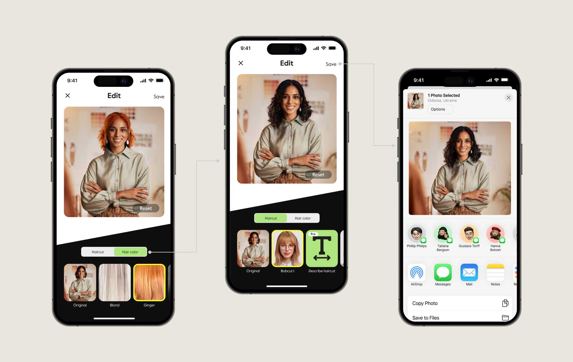 AI Haircuts: Mobile App with AI Integration by MetaProject - Design and ...