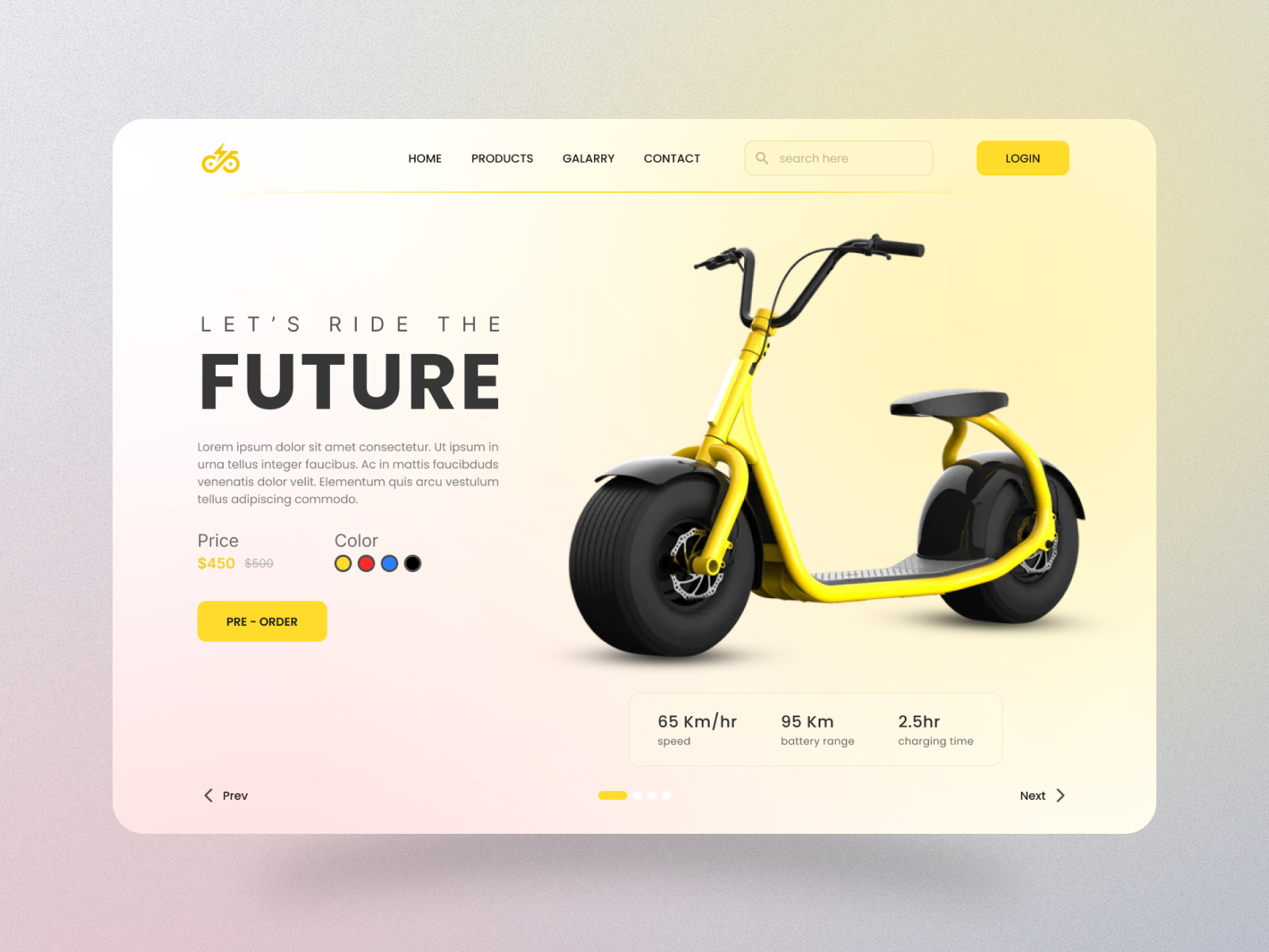 EV-vehicles website UI design by Sheikh Md Maruf on Dribbble