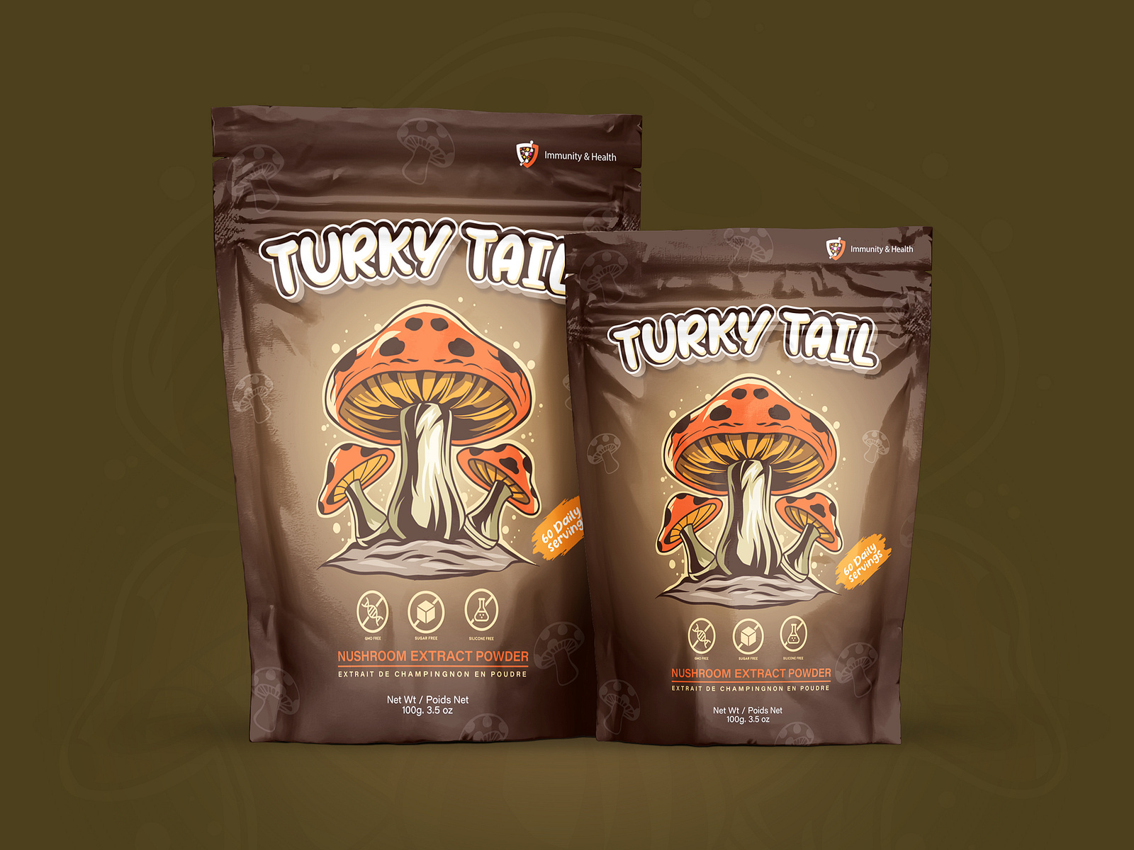 Mushroom pouch packaging design by Ab ohab on Dribbble