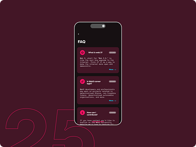 DailyUI #25 - FAQ Screen by Loise Mwangi on Dribbble