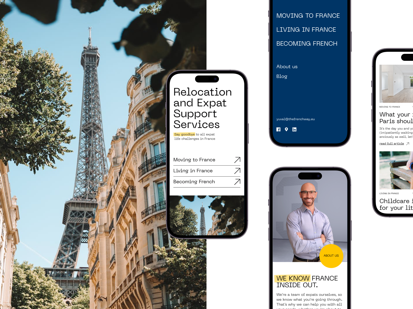 The French Way / mobile by stacy • multidisciplinary designer for Lit Studio on Dribbble