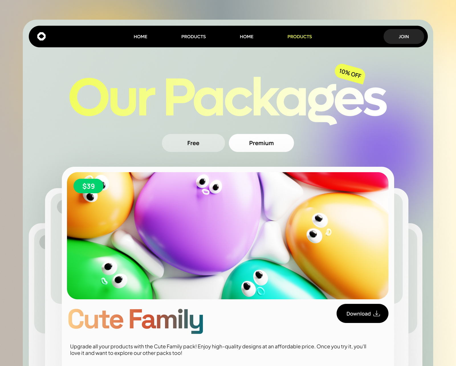 Design Resources Website (Packages Page) by Izmahsa for Geex Arts on ...
