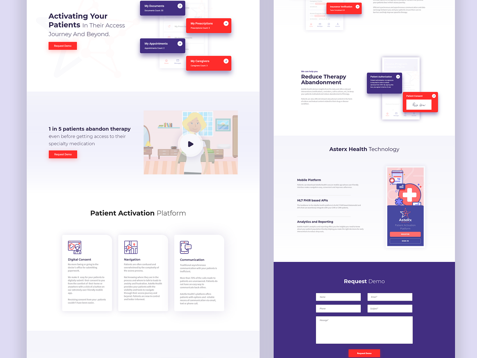 Health Care Website Design by Vishal Deshpande on Dribbble
