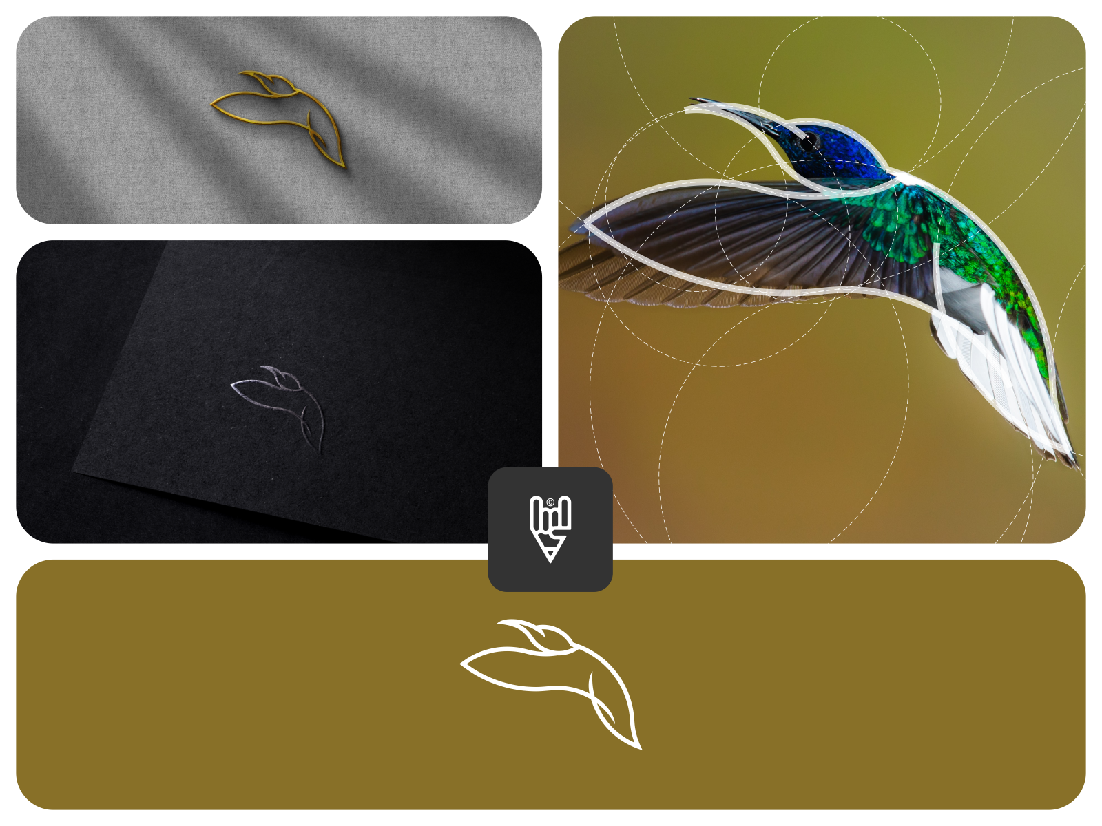 Hummingbird Logo Design by chartstudio on Dribbble