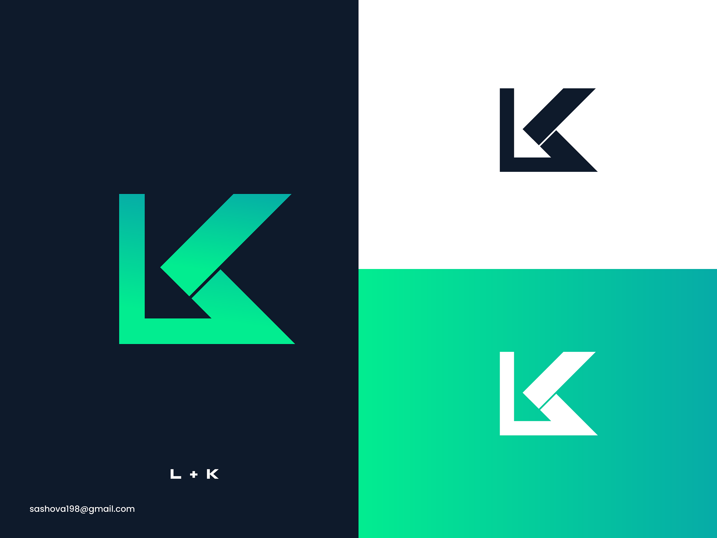 LK Logo Design - Best LK Letter Mark by Sania Shova , Logo Designer on ...