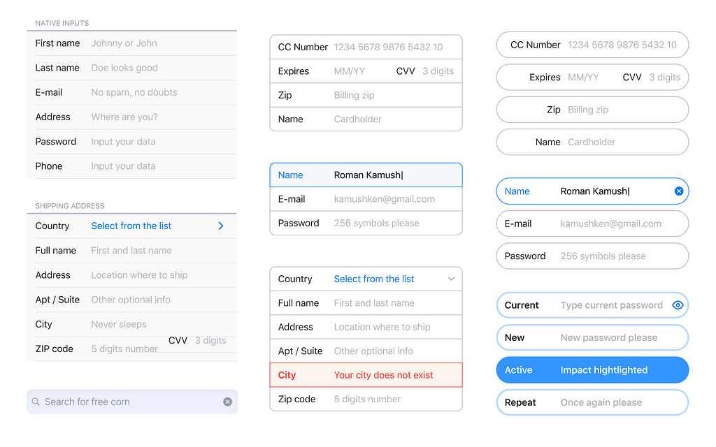 Input Fields in UI/UX Design: Complete Guide & Tutorial by Roman ...