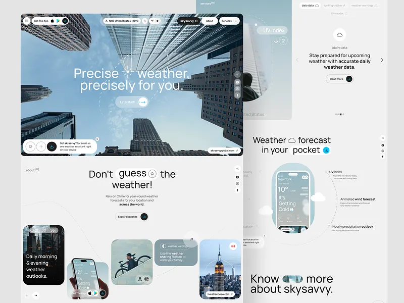 Weather Website designs, themes, templates and downloadable graphic ...