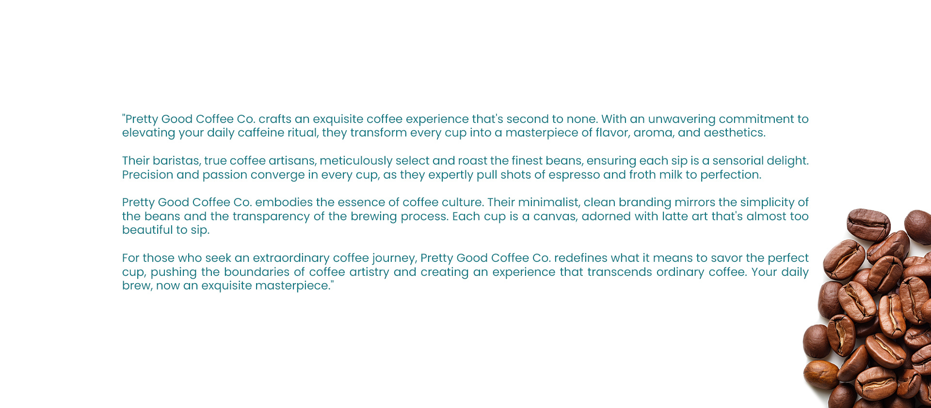 Logo Design - Pretty Good Coffee Co. by Kamal Karmakar on Dribbble