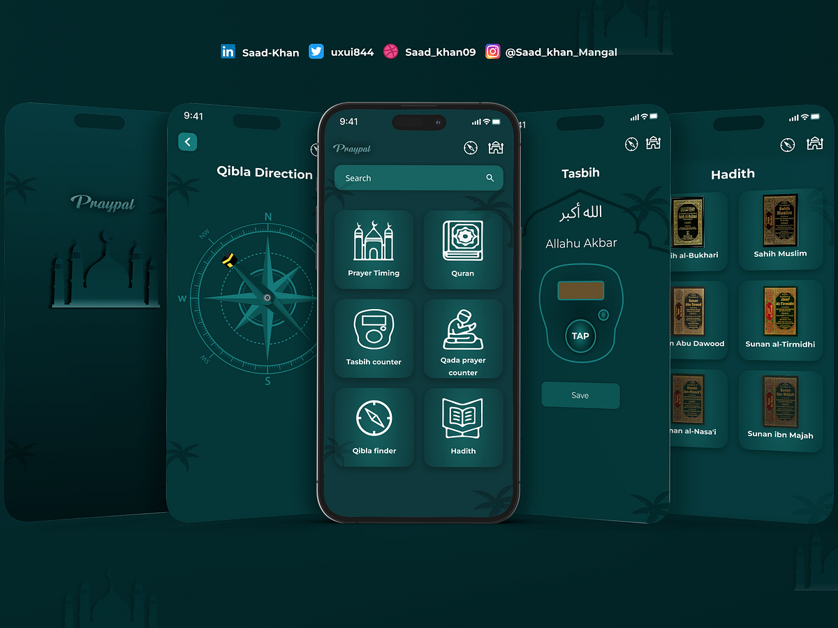 Namaz App designs, themes, templates and downloadable graphic elements ...