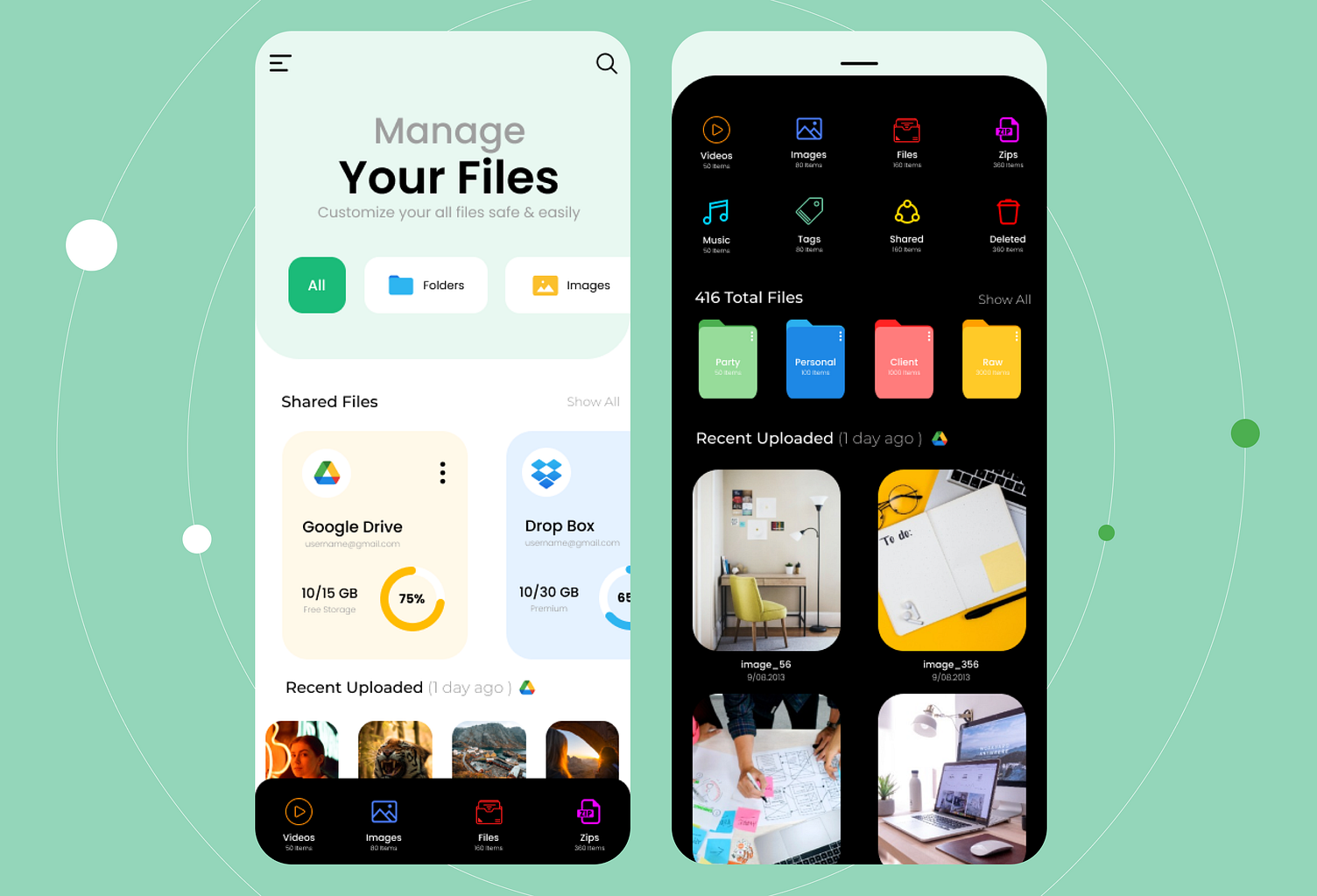 Cloud Storage App UI Design by Junaid Murad on Dribbble