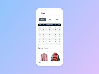 Mobile Table UI by Jaime Velasquez on Dribbble