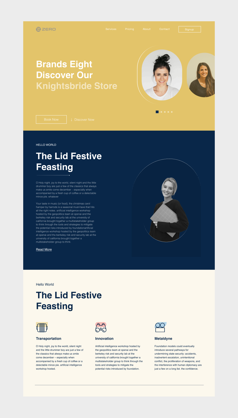 Zero Landing Page Redesign by Faraz Ahmed on Dribbble
