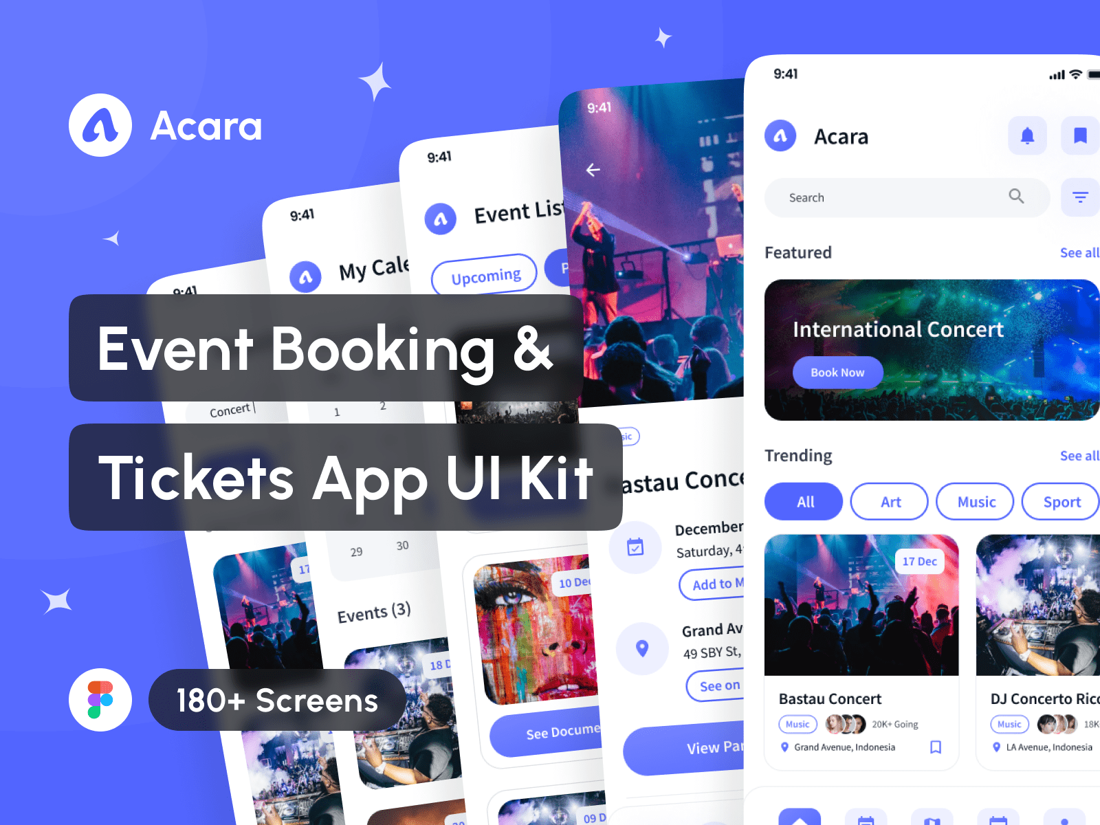Acara - Event Booking & Tickets App UI Kit by Sobakhul Munir Siroj on ... Acara - Event Booking & Tickets App UI Kit by Sobakhul Munir Siroj on ...