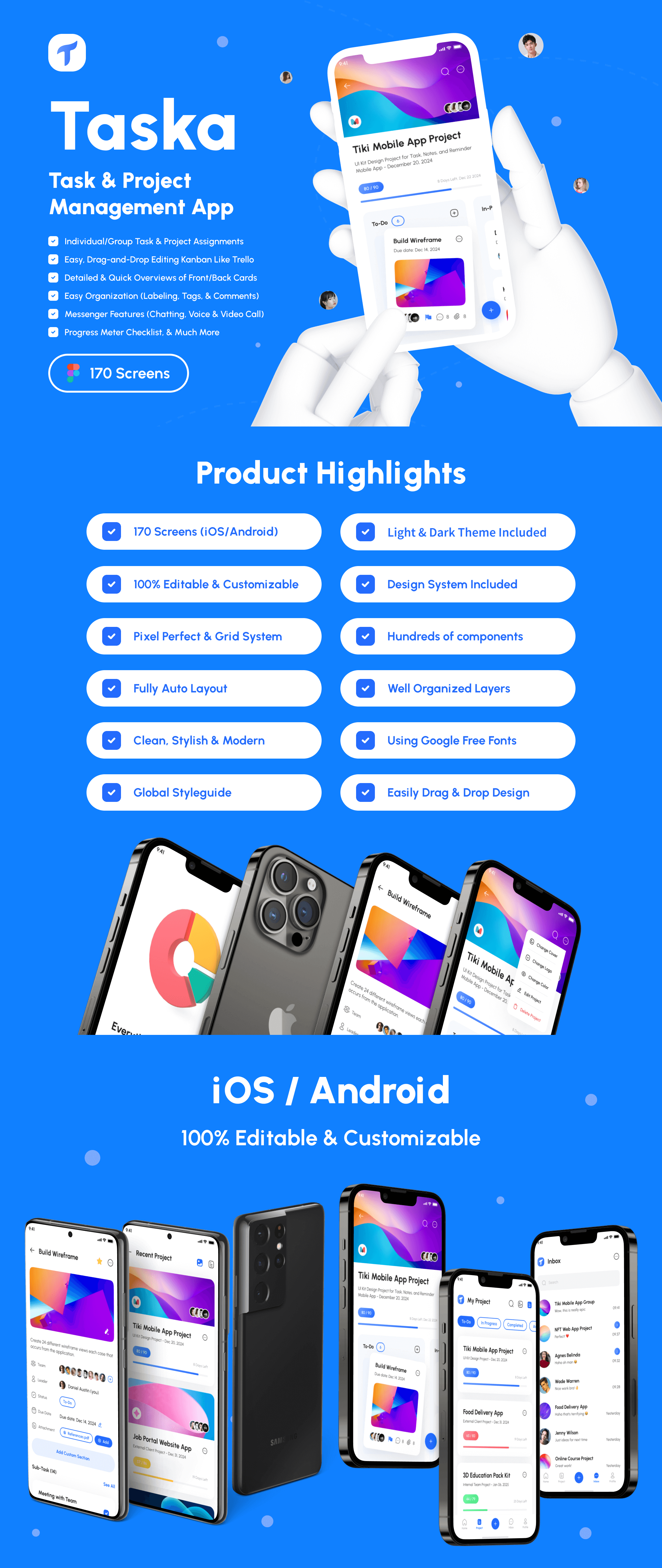 Taska - Task & Project Management App UI Kit by Sobakhul Munir Siroj on ...