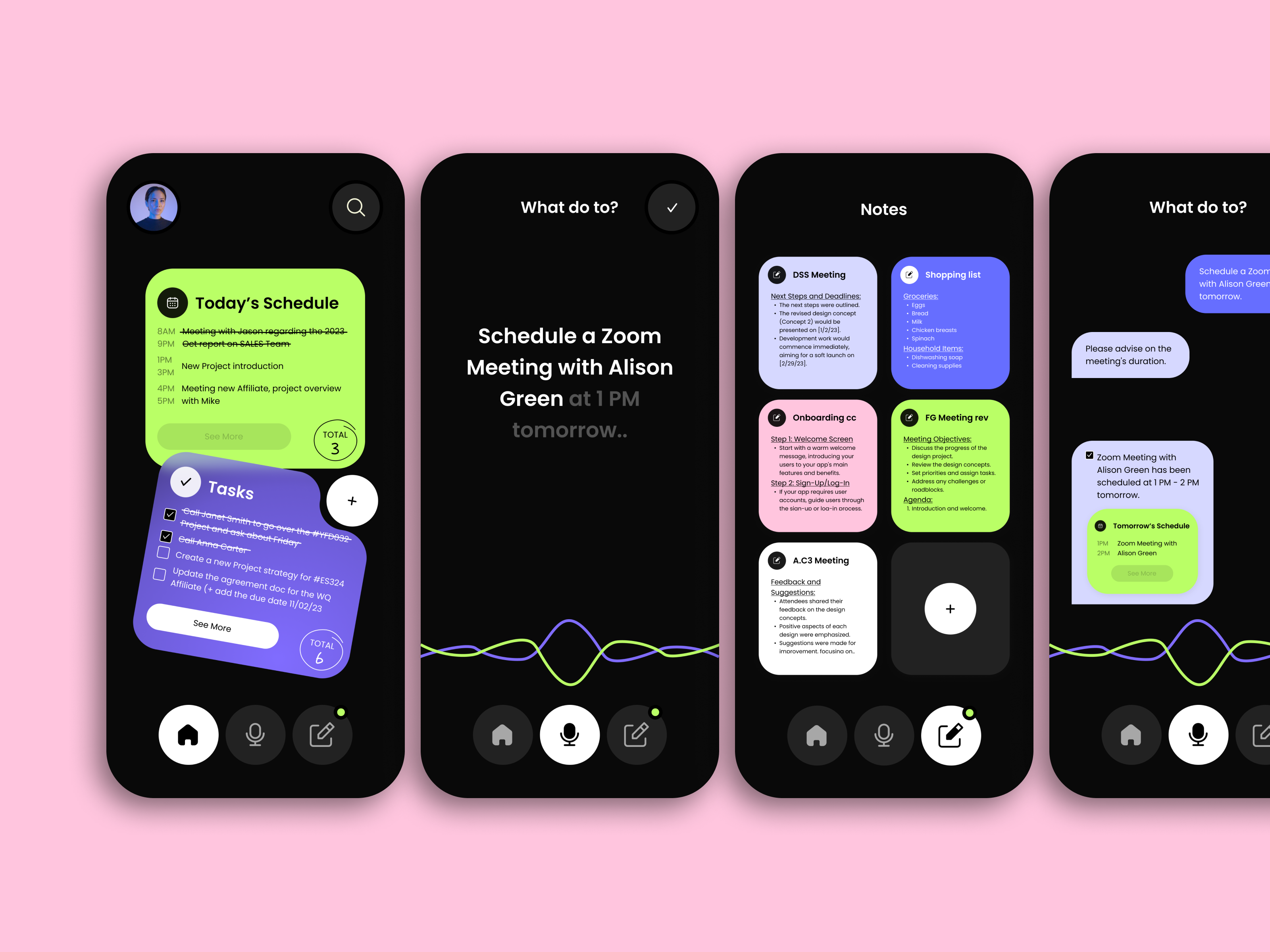 AI-Powered Personal Assistant App Design by Jessica Ledbetter on Dribbble