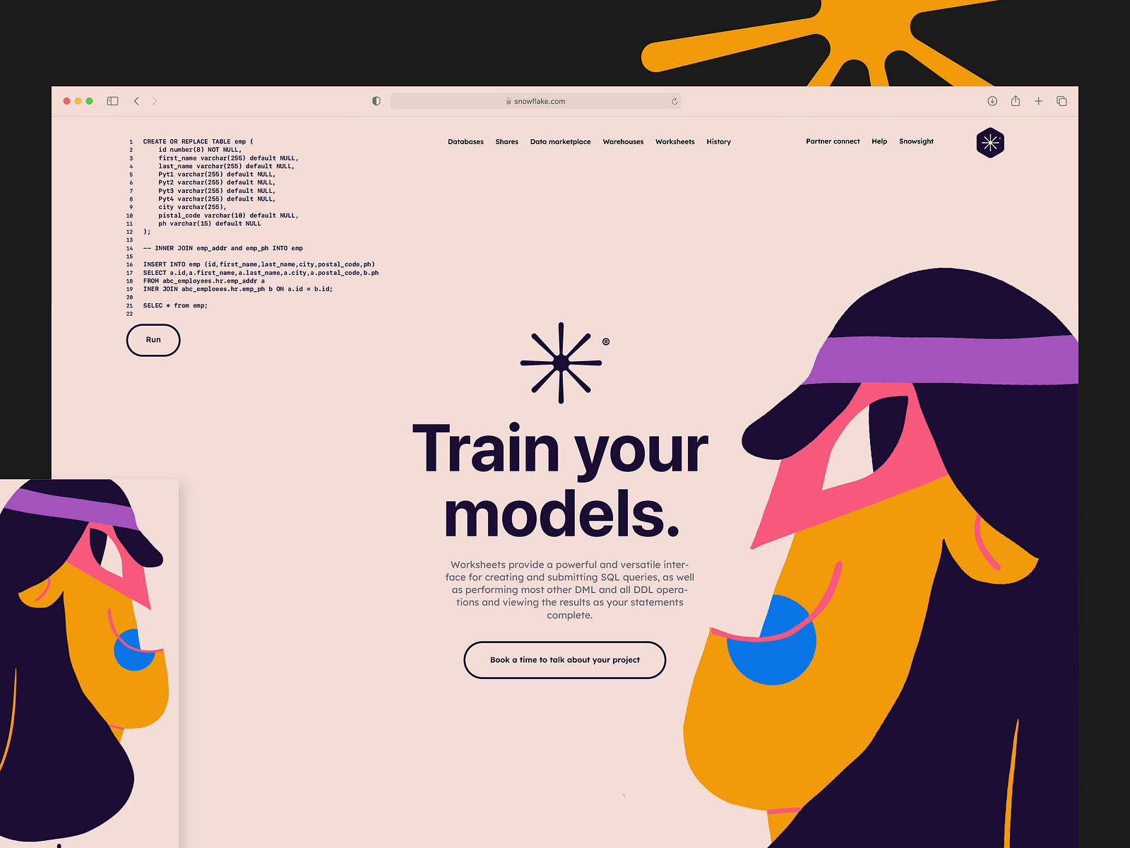 Train your models ️ Snowflake UI redesign & rebranding by Maxim Aginsky ...
