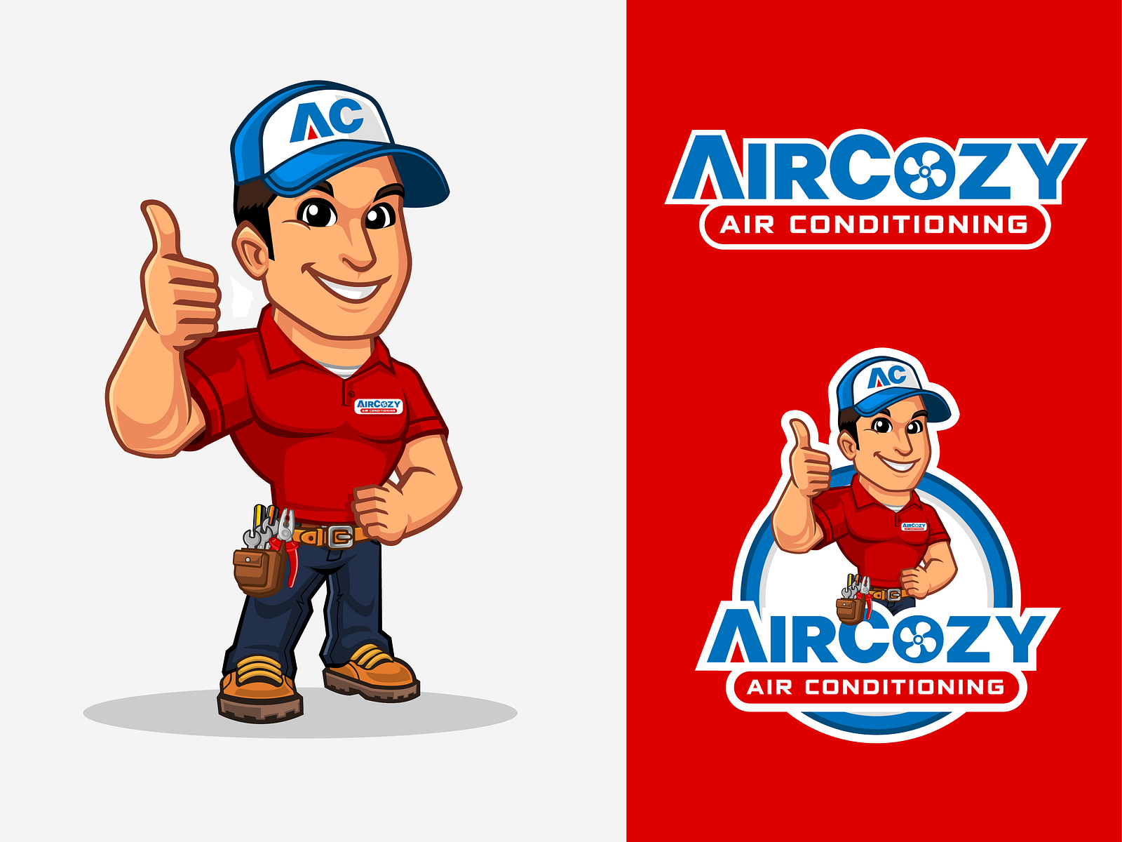 Air Cozy Air Conditioning by mjcpen on Dribbble