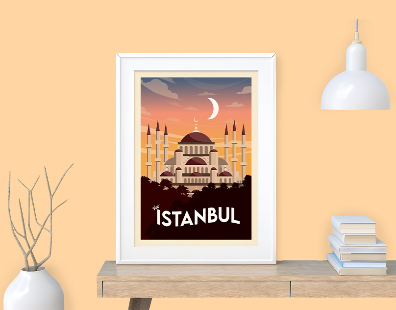 Istanbul Travel Poster Design by Travel Poster BD on Dribbble