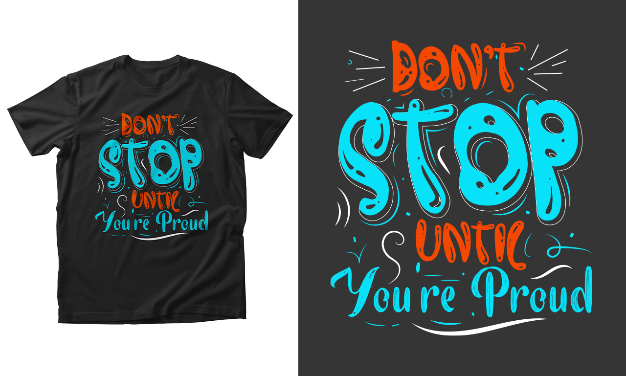 Text T-shirt Design by Graphic on Dribbble