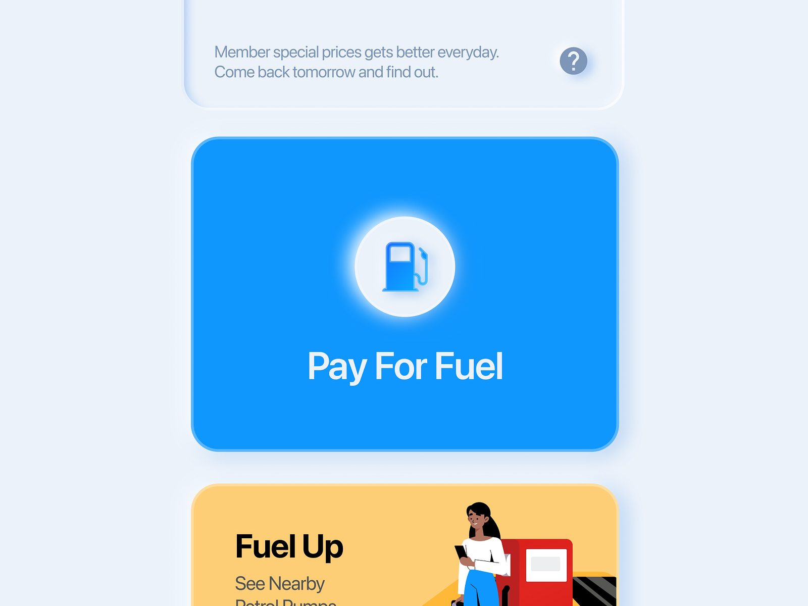 Pay for Fuel - FirstU by Nihal Abdul Bari on Dribbble