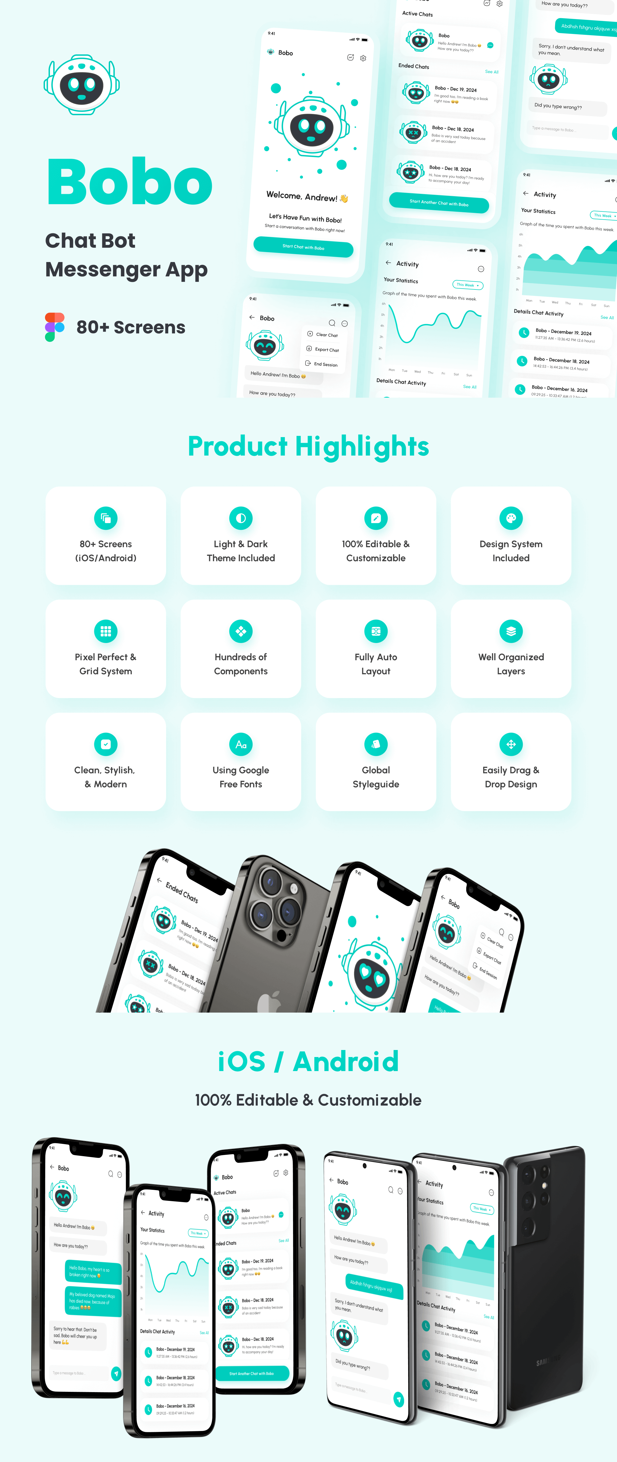 Bobo - Chatbot Messenger App UI Kit by Sobakhul Munir Siroj on Dribbble