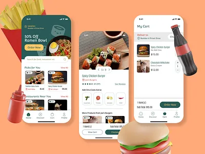 Order Food App designs, themes, templates and downloadable graphic ...