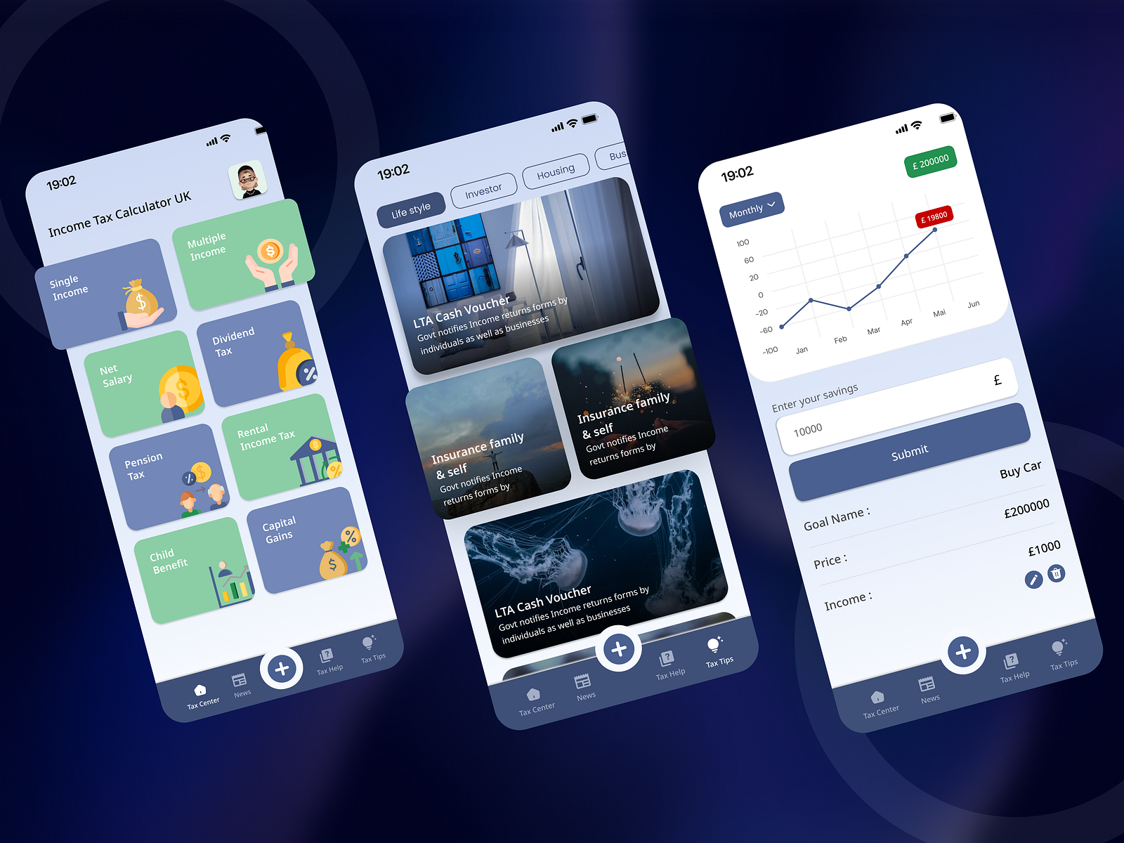 UK tax - Incometax Calculator App by Equitysoft Technologies on Dribbble