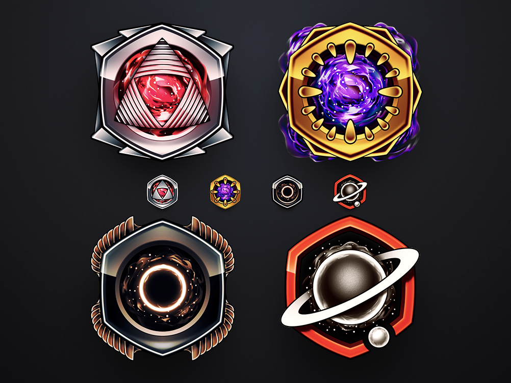Space Rank Icons by Pedja Rusic on Dribbble