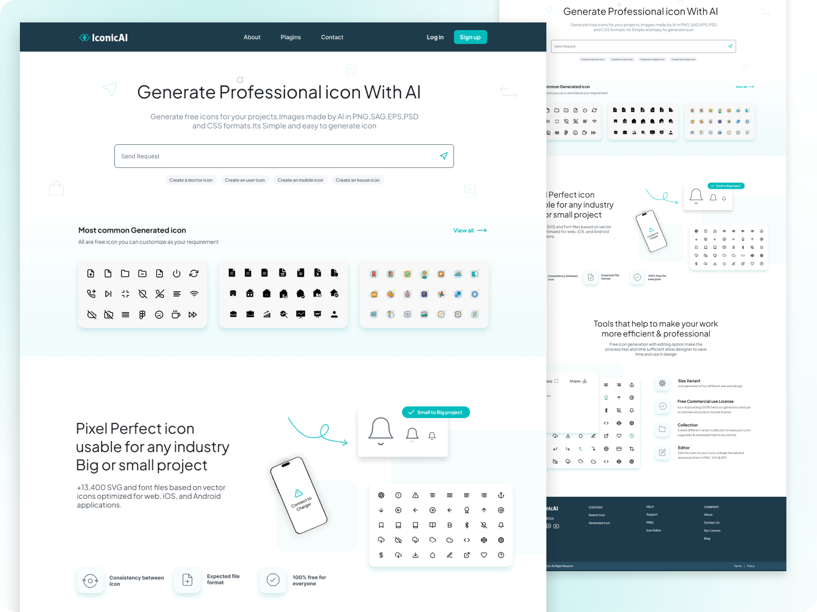 Free icon generator web app With AI by Foyjur Rahman on Dribbble