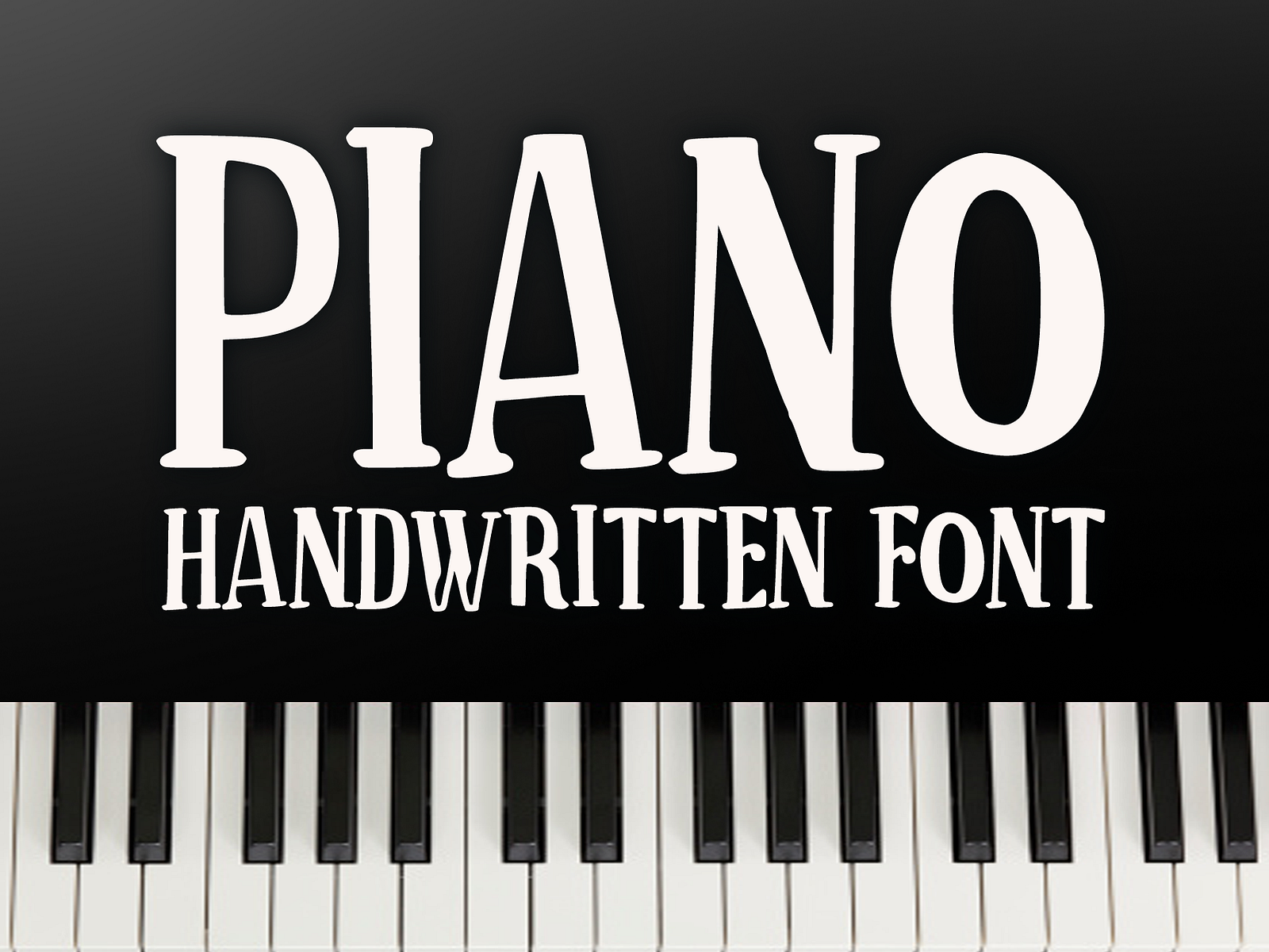Piano Font by MVMET fonts on Dribbble