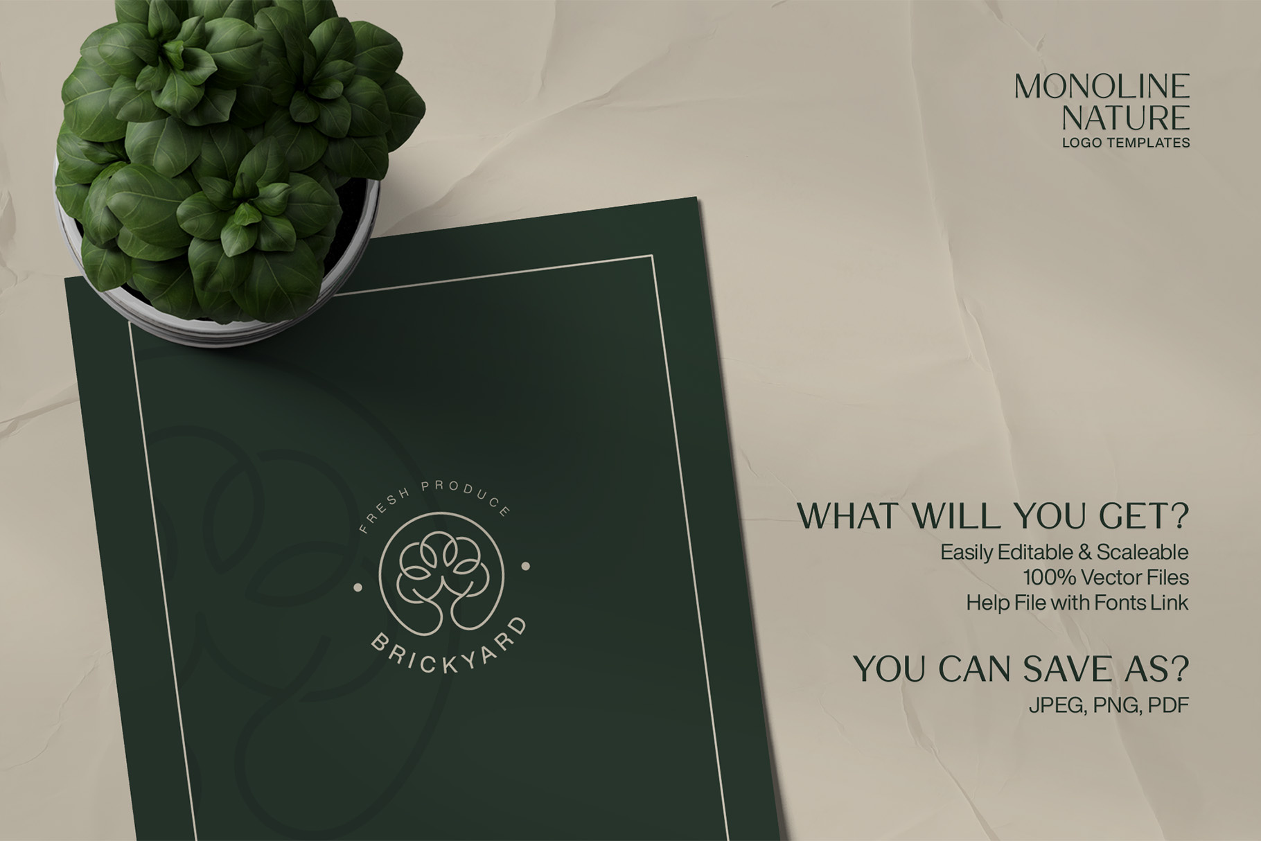 Monoline Nature Logo by Kuru Pixels on Dribbble