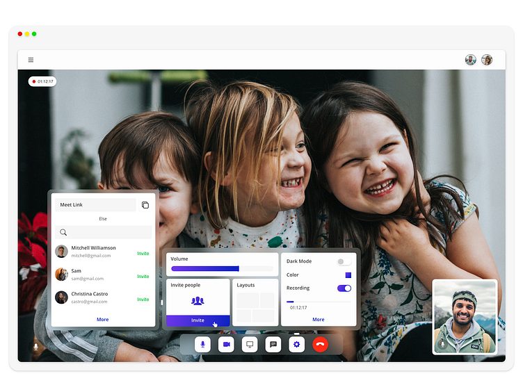 Video Call App by Gokul on Dribbble