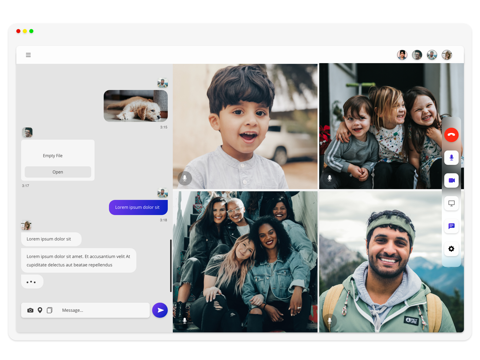 Video Call App by Gokul on Dribbble