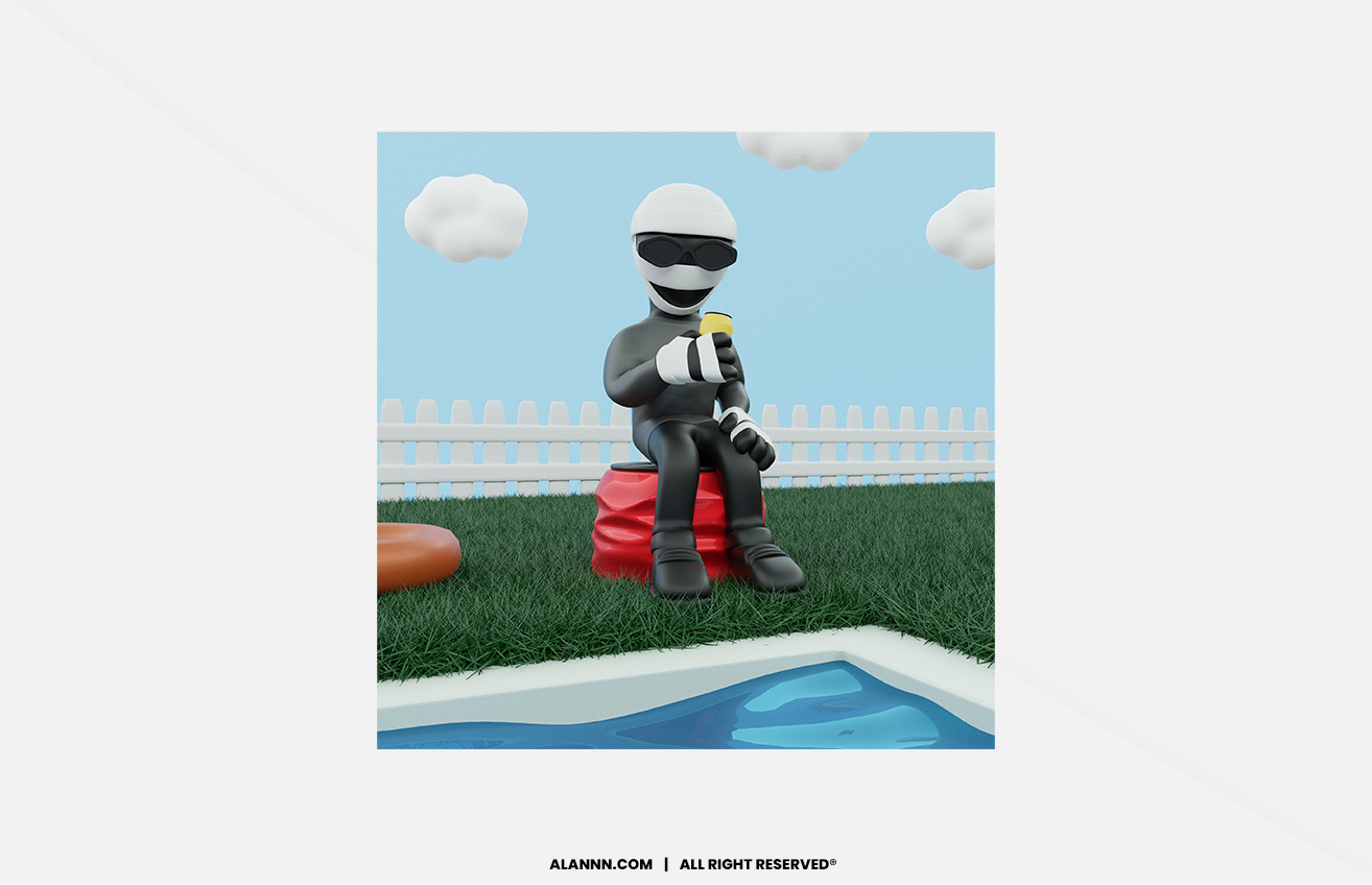 "The can stool" • 3D design 🥤 by Alannn® • Creative Developer → Front-end developer, Web Graphic ...