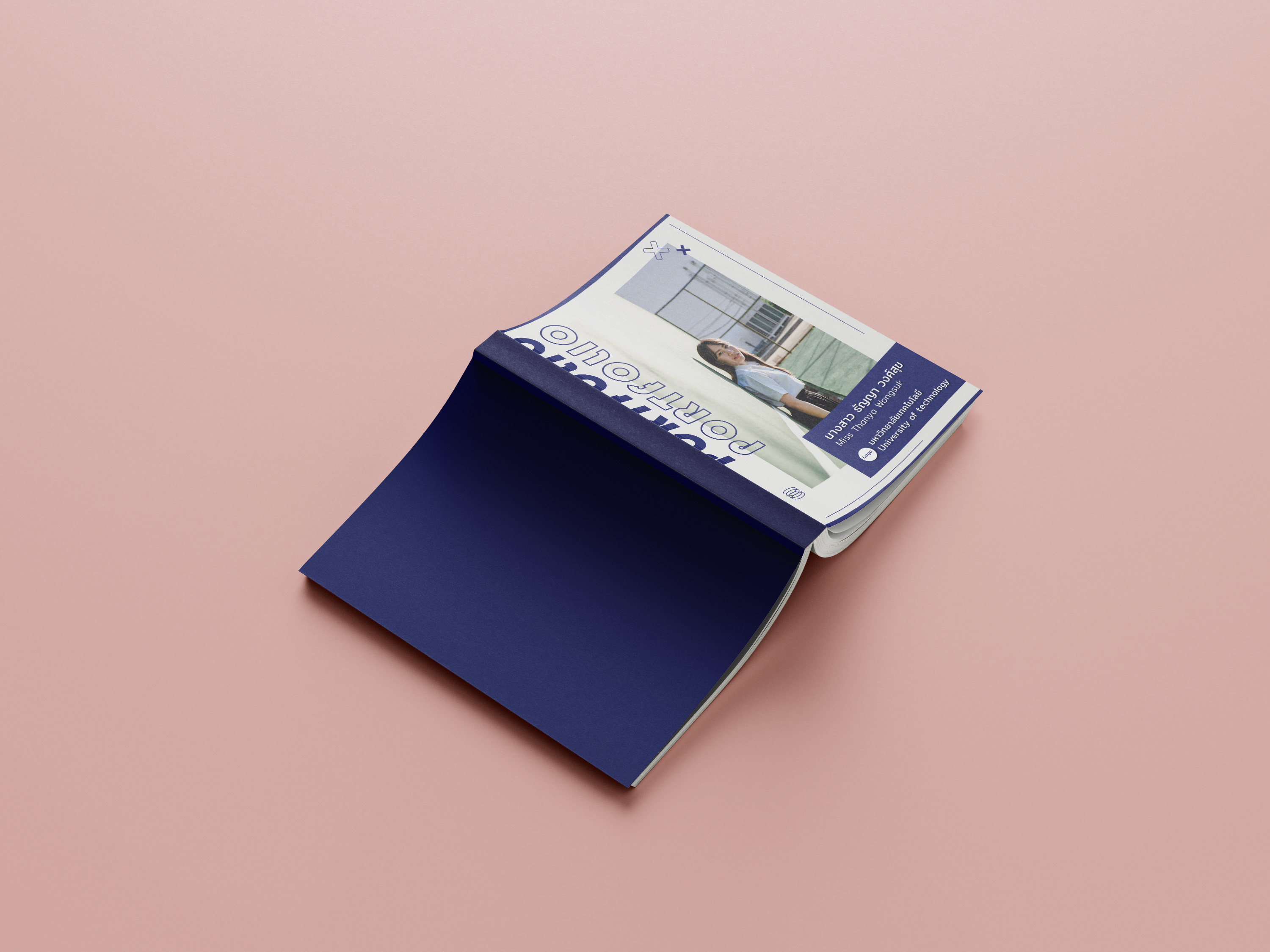 Portfolio : blue template by chanchira yomchan on Dribbble